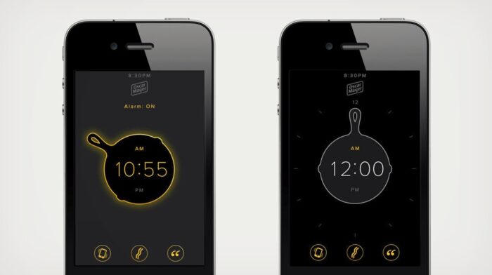 Wake Up and Smell The Bacon Alarm Clock Armoa App | Cool Material